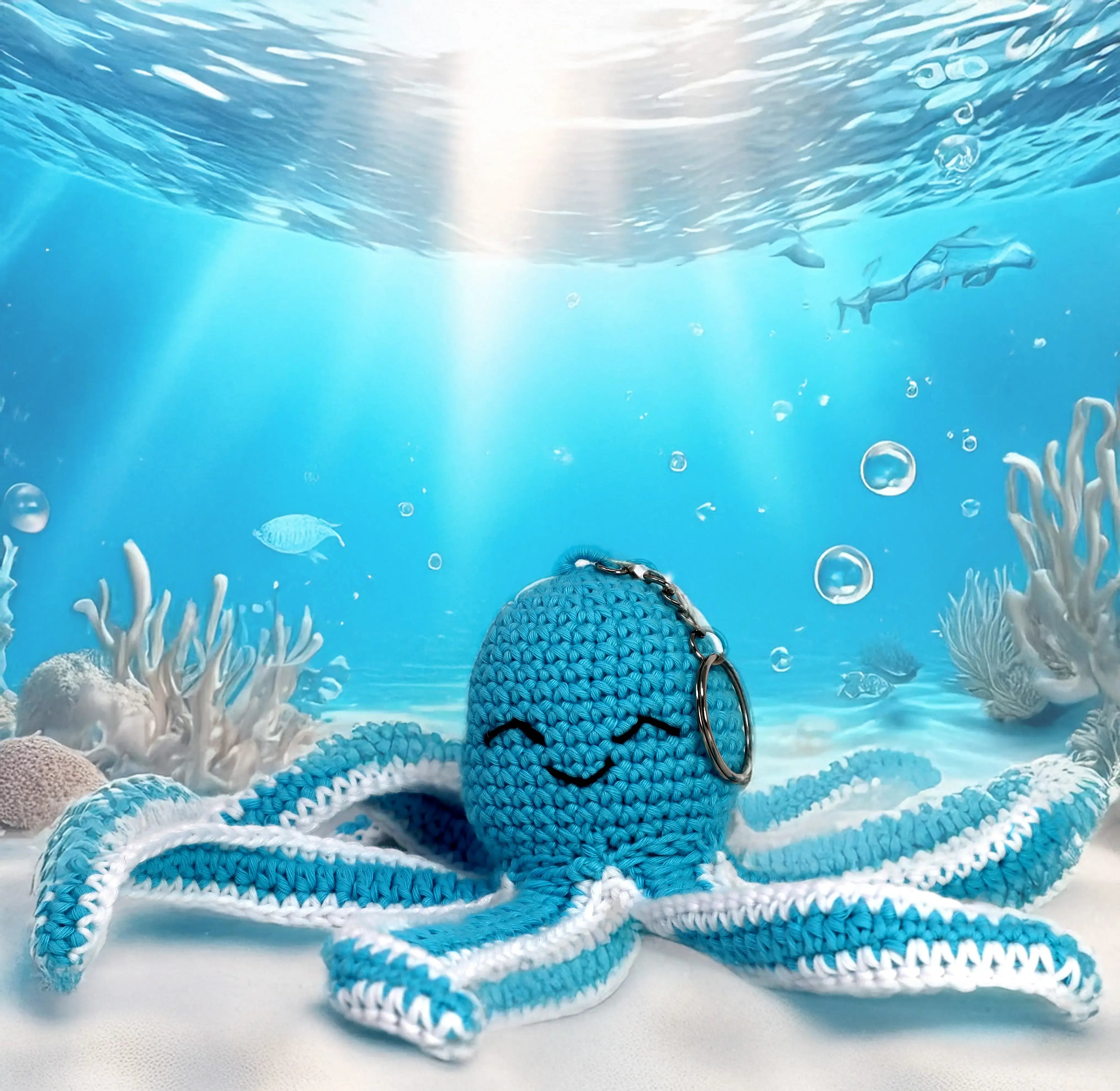 Knitty Critters Sealife Keyrings - Octopus – Wild Art Gallery